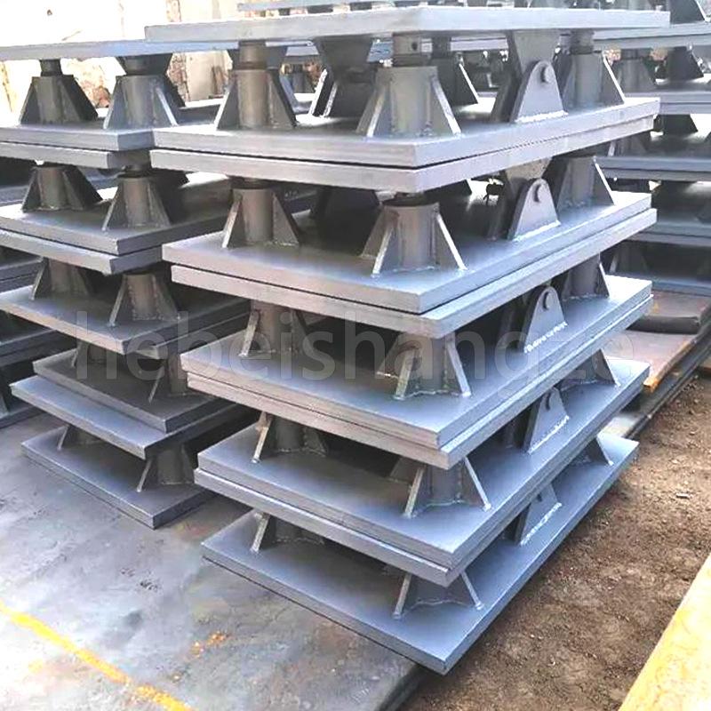 Precast beam T beam support embedded steel plate longitudinal slope ...