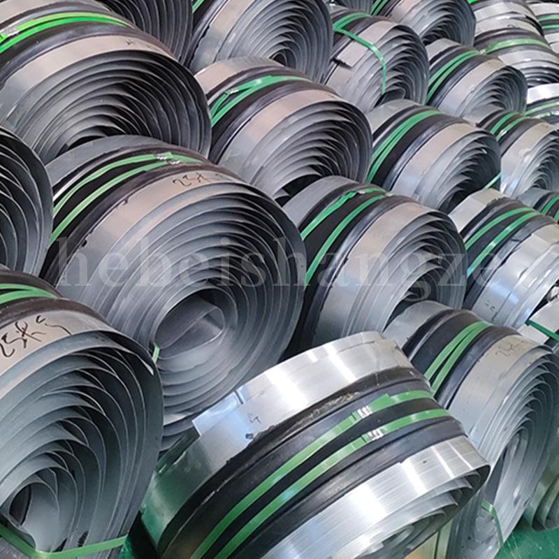 Manufacturer's embedded steel-edged rubber waterstop, externally ...