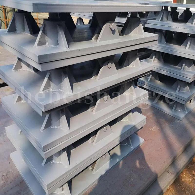 Precast beam T beam support embedded steel plate longitudinal slope ...